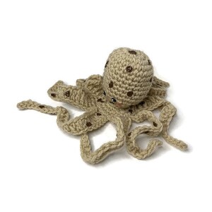 Cookie Octopus Plush, Crochet Octopus Plushie, Kawaii Room Decor, Weird ...