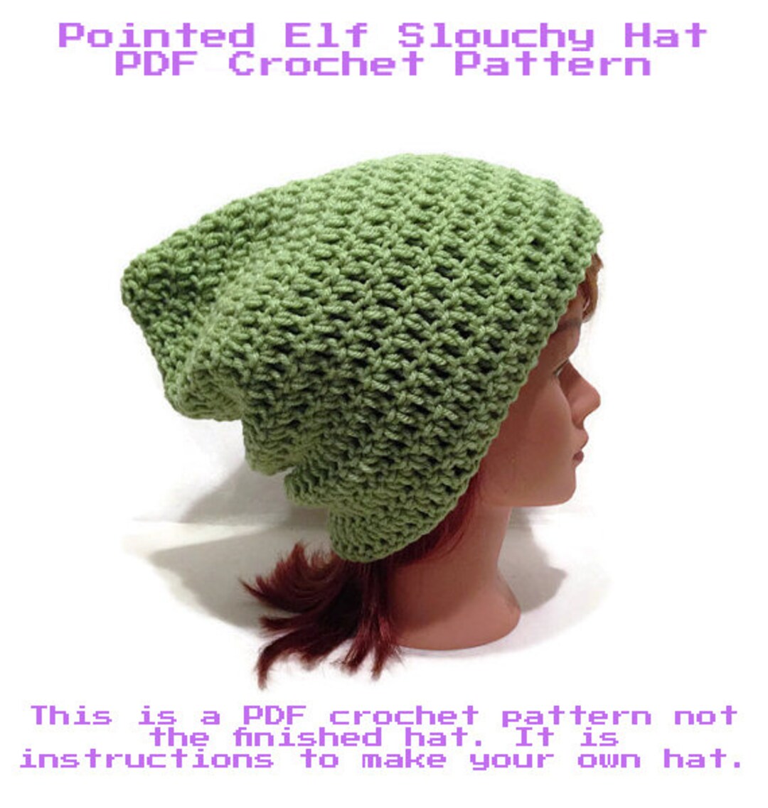 Elf Hat Pattern Elf Crochet Pattern DIY Halloween Costumes - Etsy