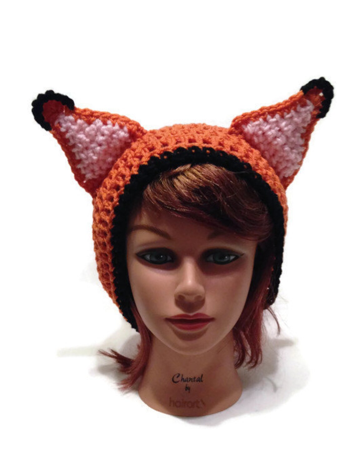 Orange Fox Hat Fox Ears Fox Hat Slouchy Fox Hat Fox Ears | Etsy