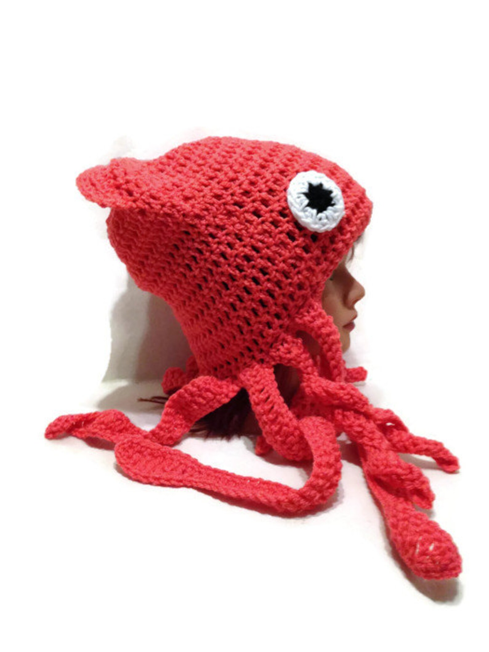 Squid Hat Squid Costume Squid Beanie Slouchy Squid Hat - Etsy