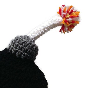 Bomb Hat, Novelty Beanie, Lit Fuse Bomb, Bomb Cosplay Hat, Kawaii ...