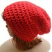 Red Heart Hat, Valentines Hat, Sweetheart Hat, Slouchy Heart Hat, Red ...