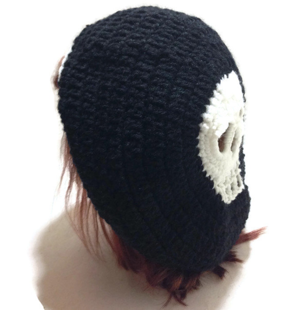 Skull Tam Slouchy Skull Hat Skeleton Beanie Crochet Slouchy Hat Skull ...