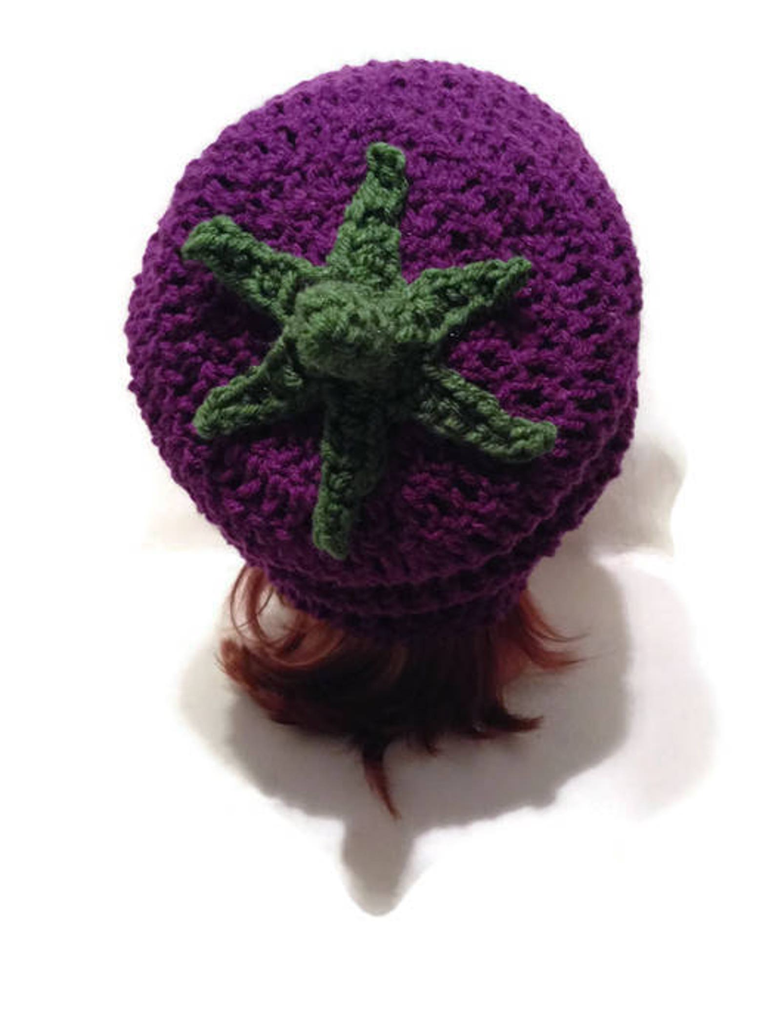 Eggplant Hat Crochet Pattern Vegetable Hat Pattern Crochet | Etsy