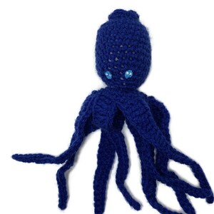 Blueberry Octopus Plush, Crochet Octopus Plushie, Octopus Toy, Octopus ...