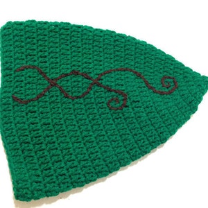 Green Elven Slouchy Beanie, Pointed Pixie Hat, Wood Elf Beanie, Elven ...