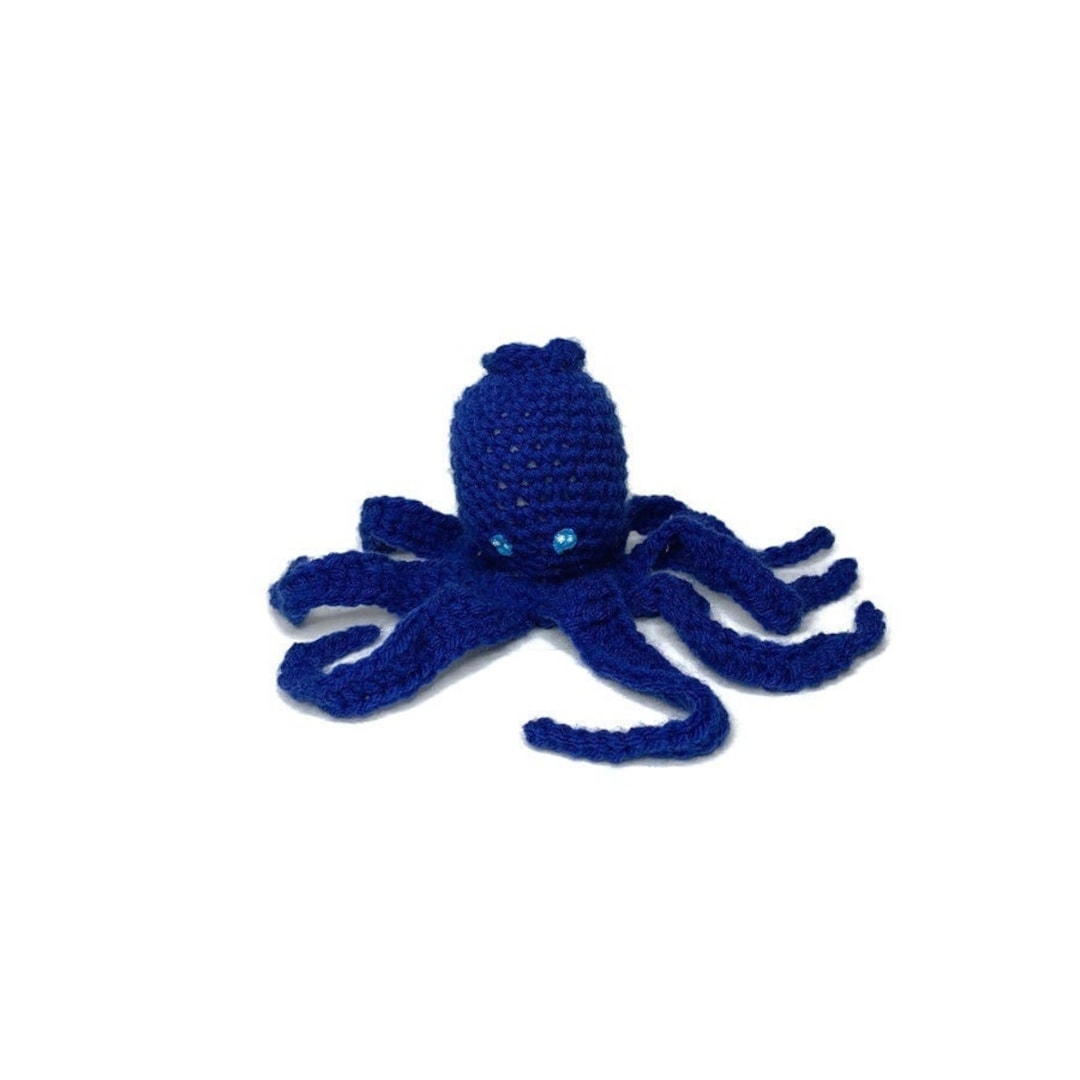 Blueberry Octopus Plush, Crochet Octopus Plushie, Octopus Toy, Octopus ...