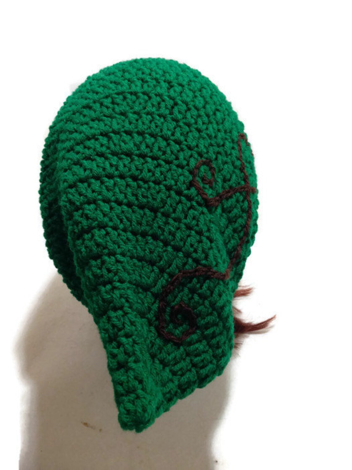 Green Elven Slouchy Beanie, Pointed Pixie Hat, Wood Elf Beanie, Elven ...