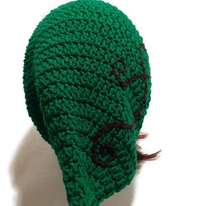 Green Elven Slouchy Beanie, Pointed Pixie Hat, Wood Elf Beanie, Elven ...
