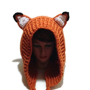Fox Hood, Festival Hoods, Fox Cosplay, Cosplay Hood, Crochet Fox Hat ...