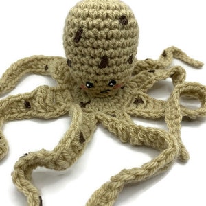 Cookie Octopus Plush, Crochet Octopus Plushie, Kawaii Room Decor, Weird ...