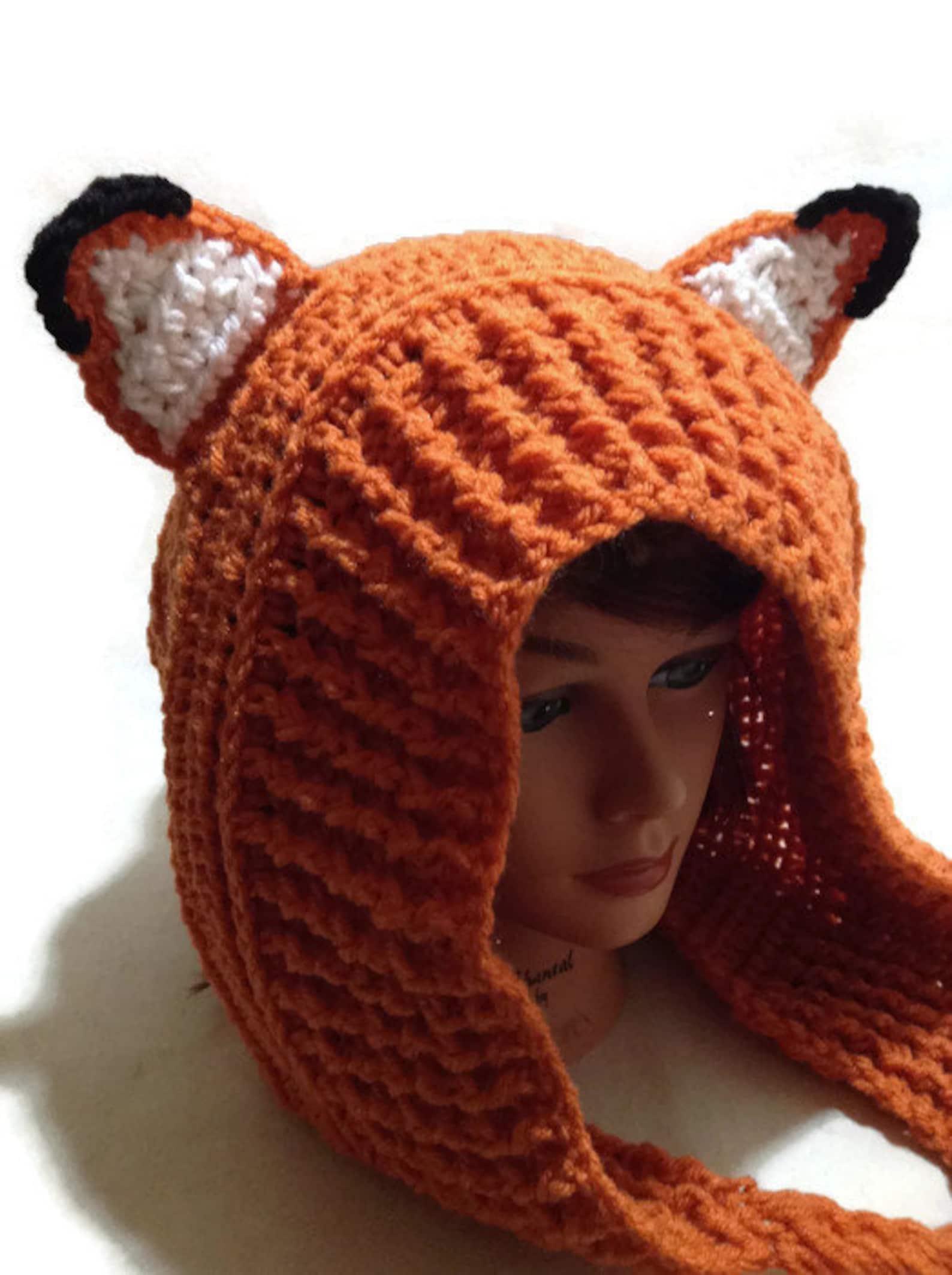 Fox Hood Festival Hoods Fox Cosplay Cosplay Hood Crochet - Etsy