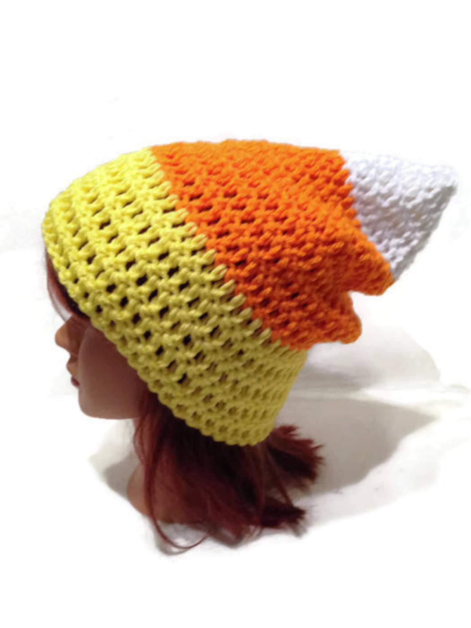 Candy Corn Hat Pattern, Halloween Crochet Pattern, Candy Crochet ...