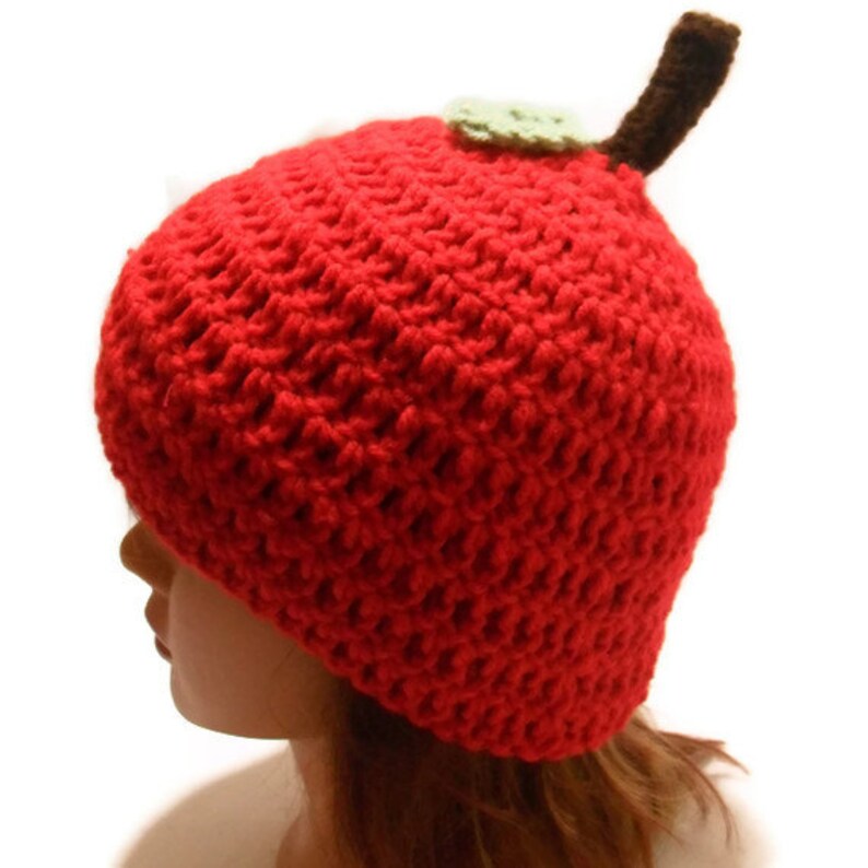 Red Apple Hat Fruit Hat Kawaii Hat Novelty Hat Kids Fruit | Etsy