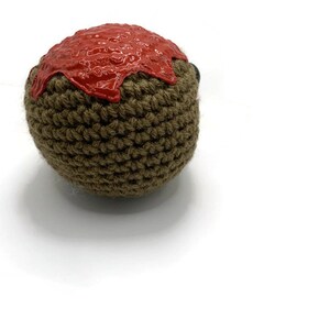 Meatball Plushie, Crochet Meatball, Kawaii Food Plush, Meatball Stuffie ...