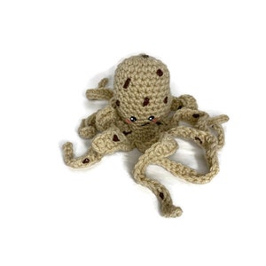 Cookie Octopus Plush, Crochet Octopus Plushie, Kawaii Room Decor, Weird ...