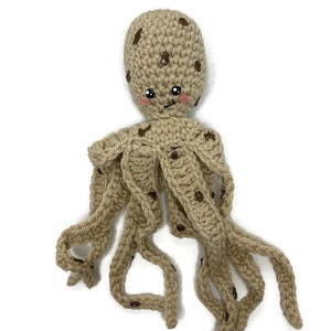 Cookie Octopus Plush, Crochet Octopus Plushie, Kawaii Room Decor, Weird ...