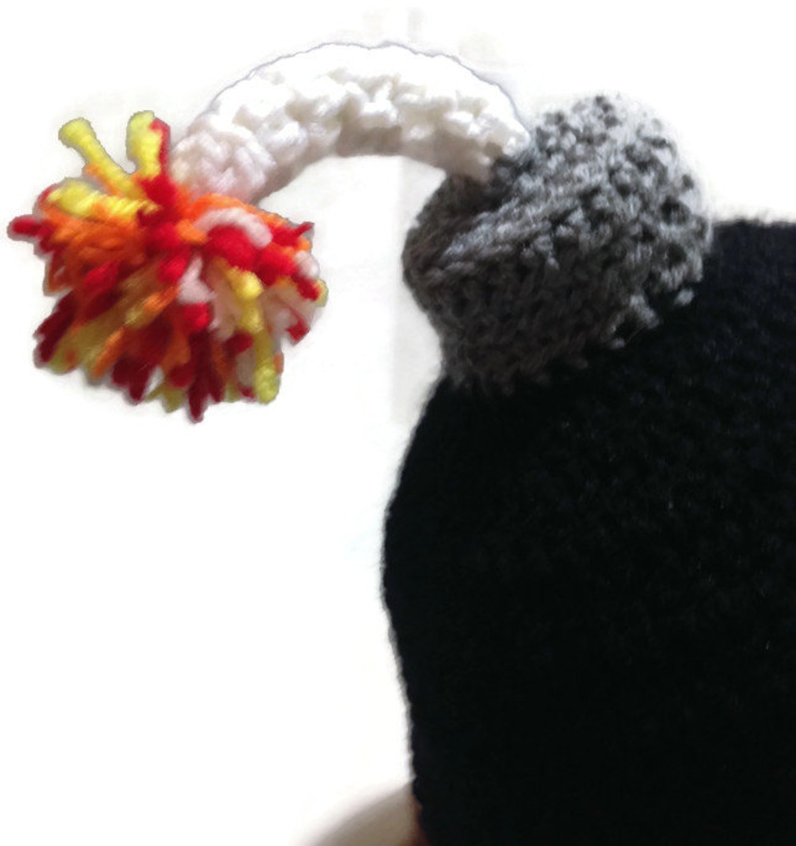 Bomb Hat, Novelty Beanie, Lit Fuse Bomb, Bomb Cosplay Hat, Kawaii ...