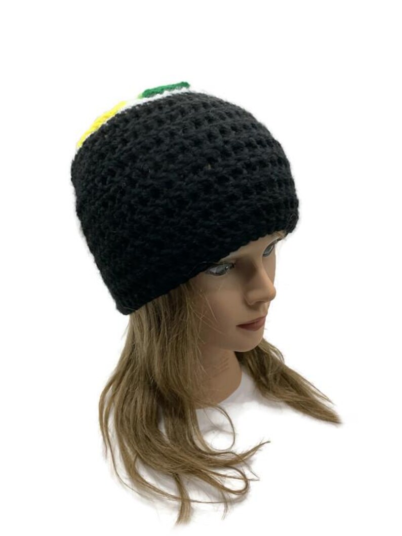 Sushi Hat, Sushi Roll Beanie, Kawaii Sushi Hat, Crochet Novelty Hat ...
