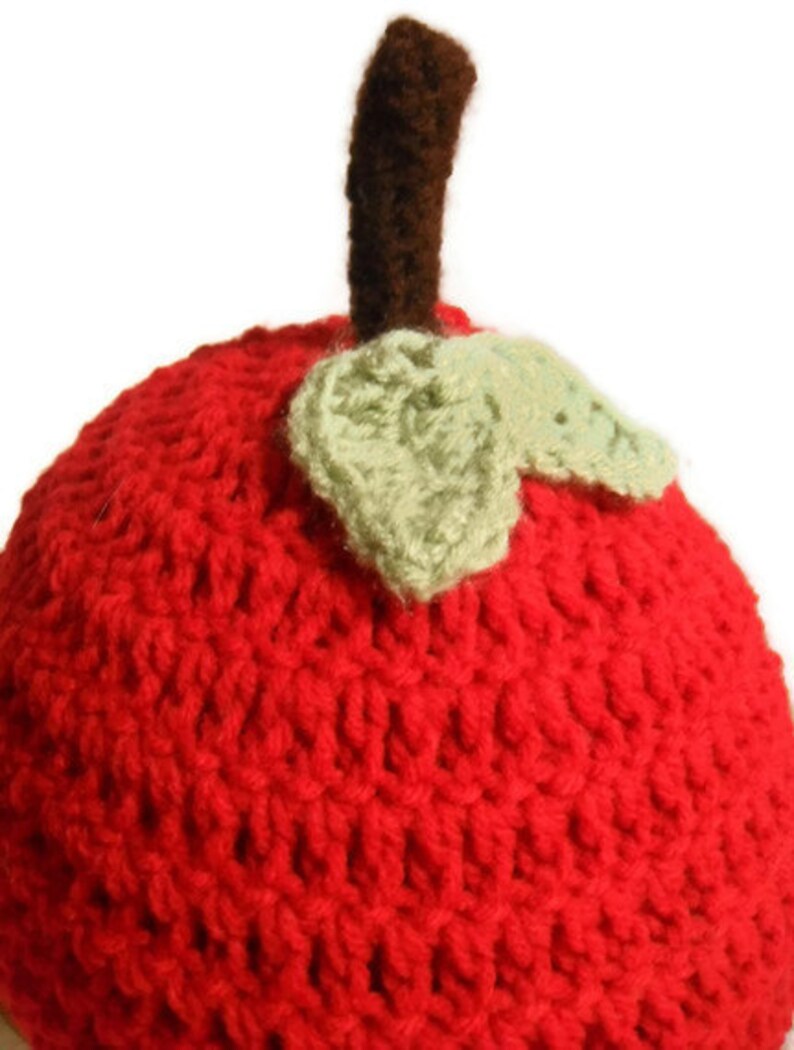 Red Apple Hat Fruit Hat Kawaii Hat Novelty Hat Kids Fruit - Etsy