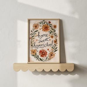 Home Sweet Homeschool Wall Art | Printable Kids School Room Decor ...