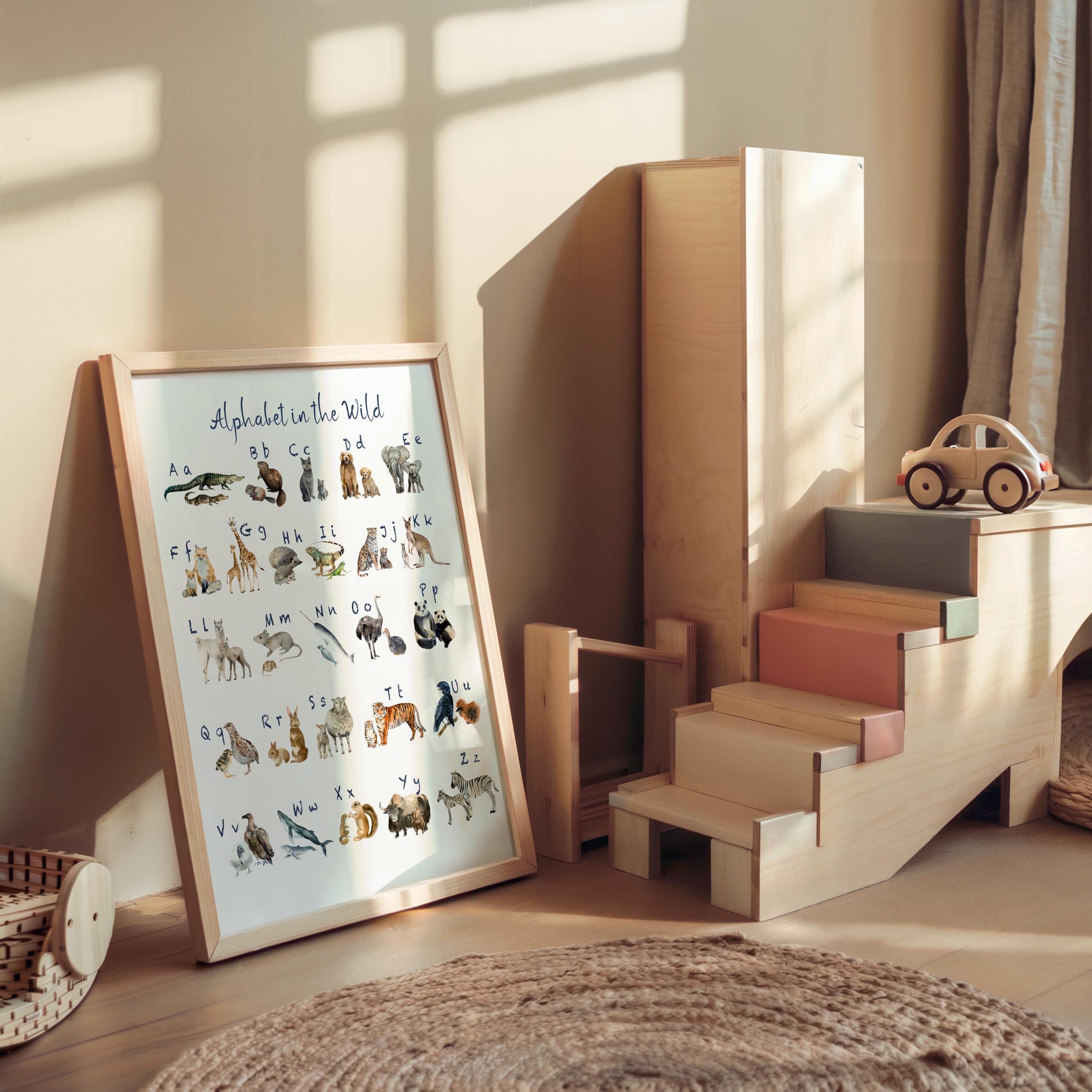 Wild Animal Alphabet Poster | ABC Animal Alphabet Printable | Kids ...