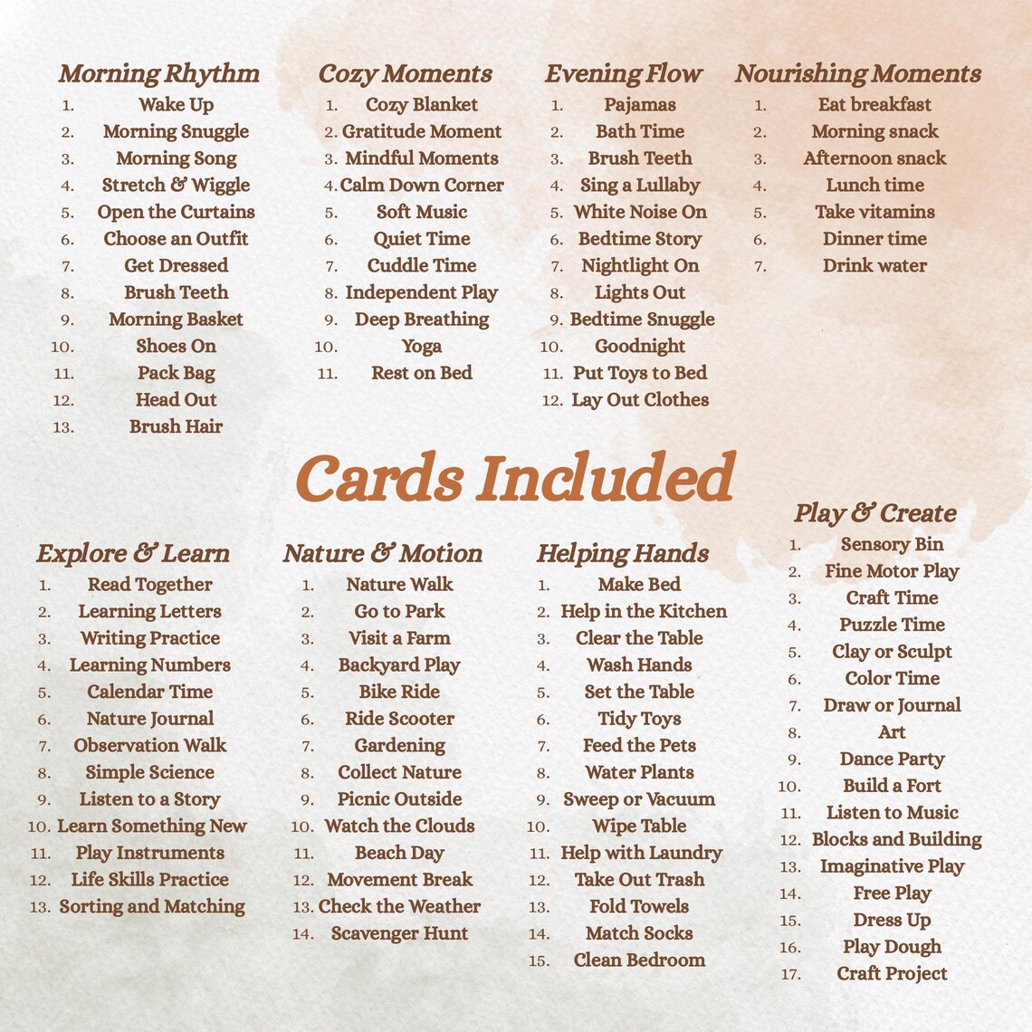 100+ Printable Routine Cards for Kids | Calm Daily Visual Schedule ...