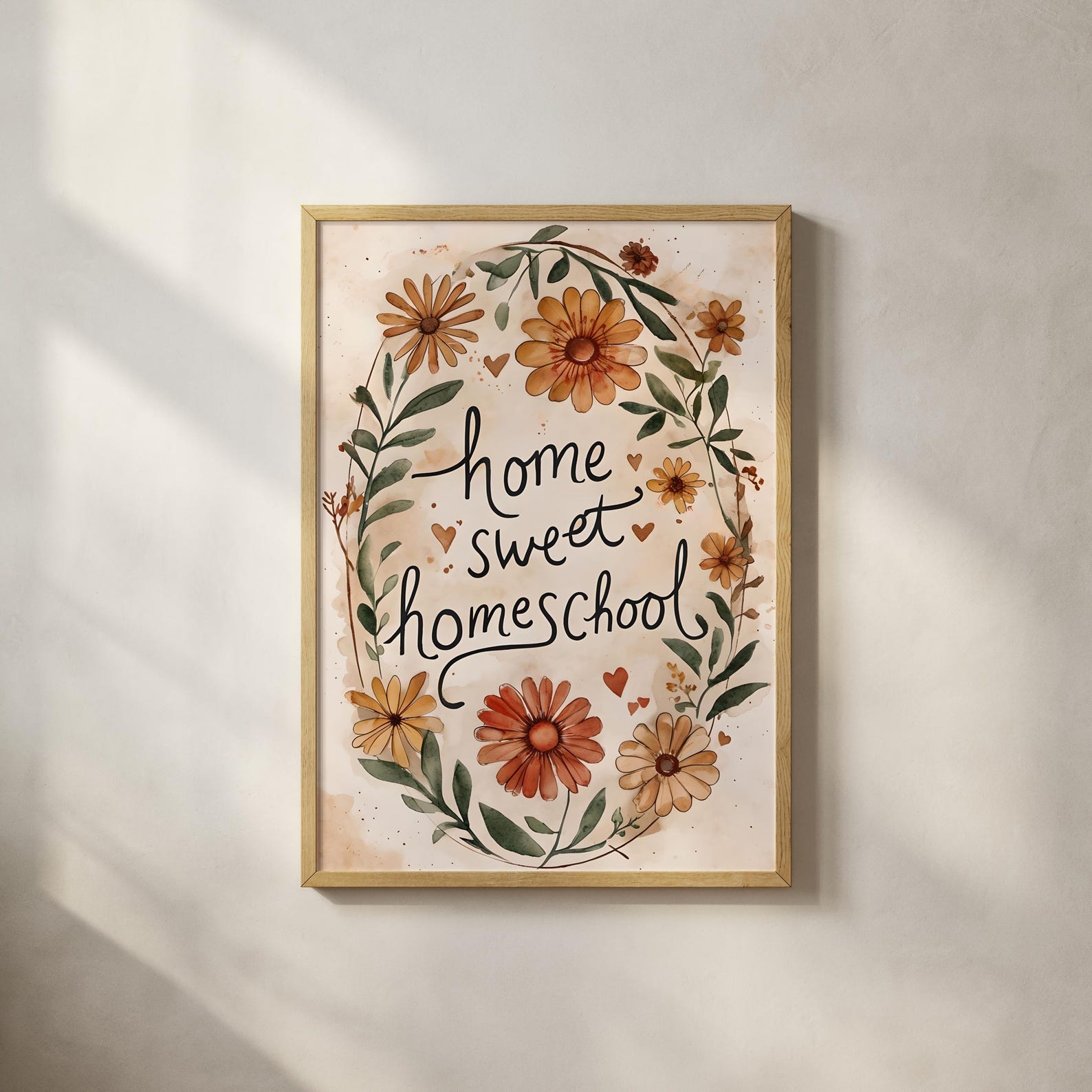 Home Sweet Homeschool Wall Art | Printable Kids School Room Decor ...