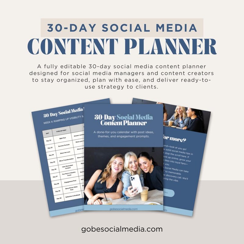 30 Day Content Planner - Etsy