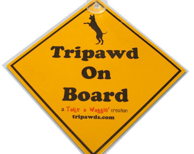 Tripawd on Board Car Window Sign - Etsy