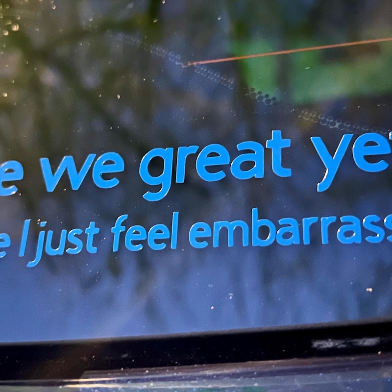 Are We Great yet Sticker - Etsy