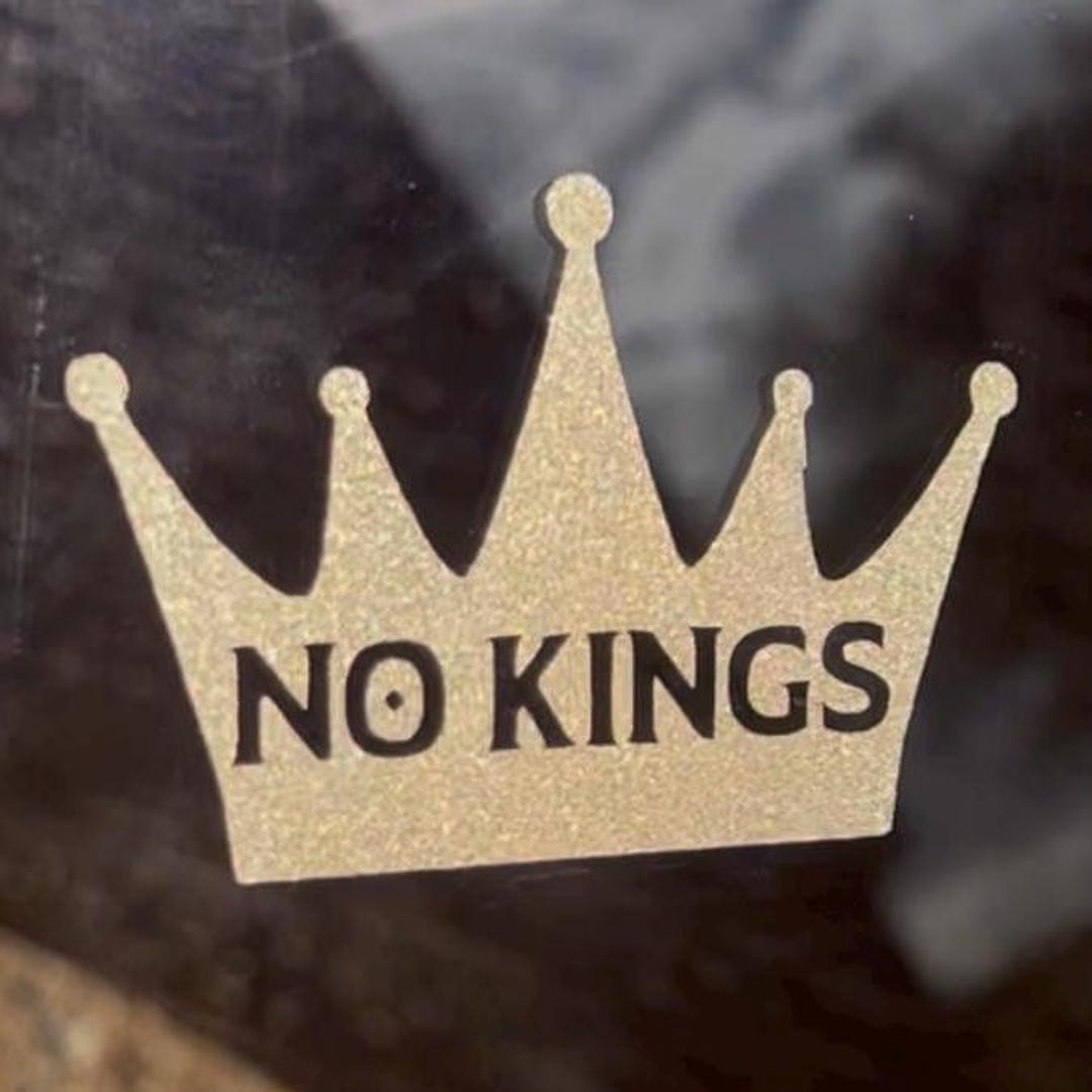 No Kings Vinyl Sticker – Crown Decal, Feminist Anti-patriarchy Sticker ...
