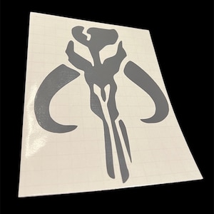 Mandalorian Mythosaur Skull Decal – Star Wars, Waterproof Vinyl Sticker ...