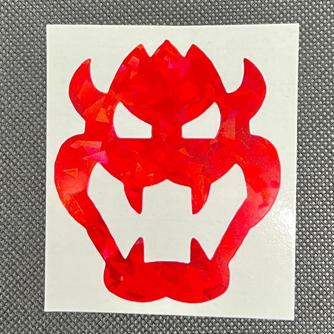 Bowser Head Vinyl Sticker - Etsy