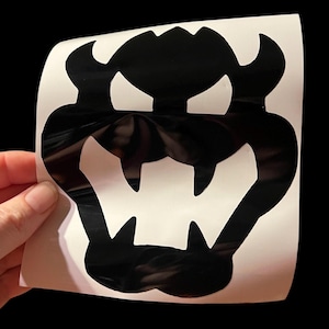 Bowser Head Vinyl Sticker - Etsy
