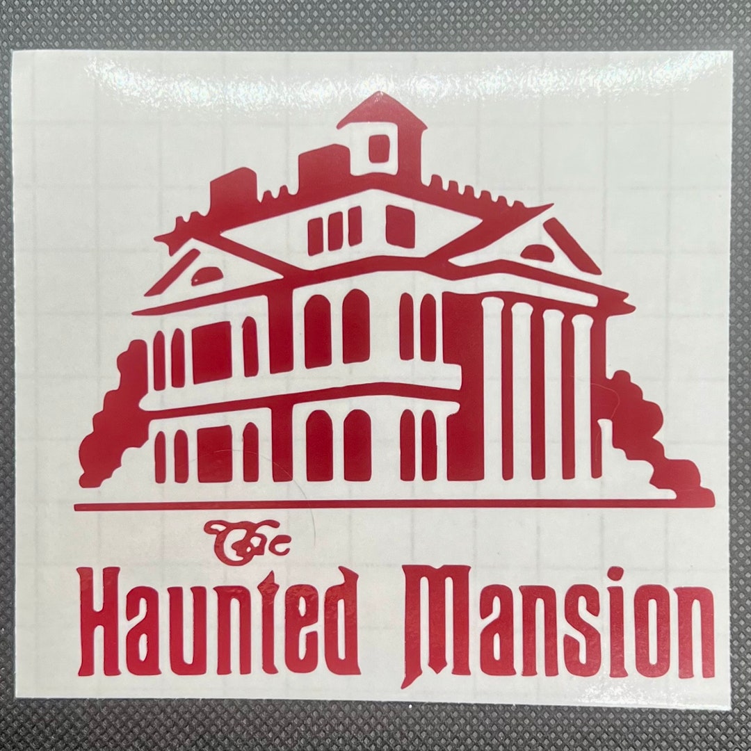 Haunted Mansion Exterior Vinyl Decal – Precision-cut Spooky House ...