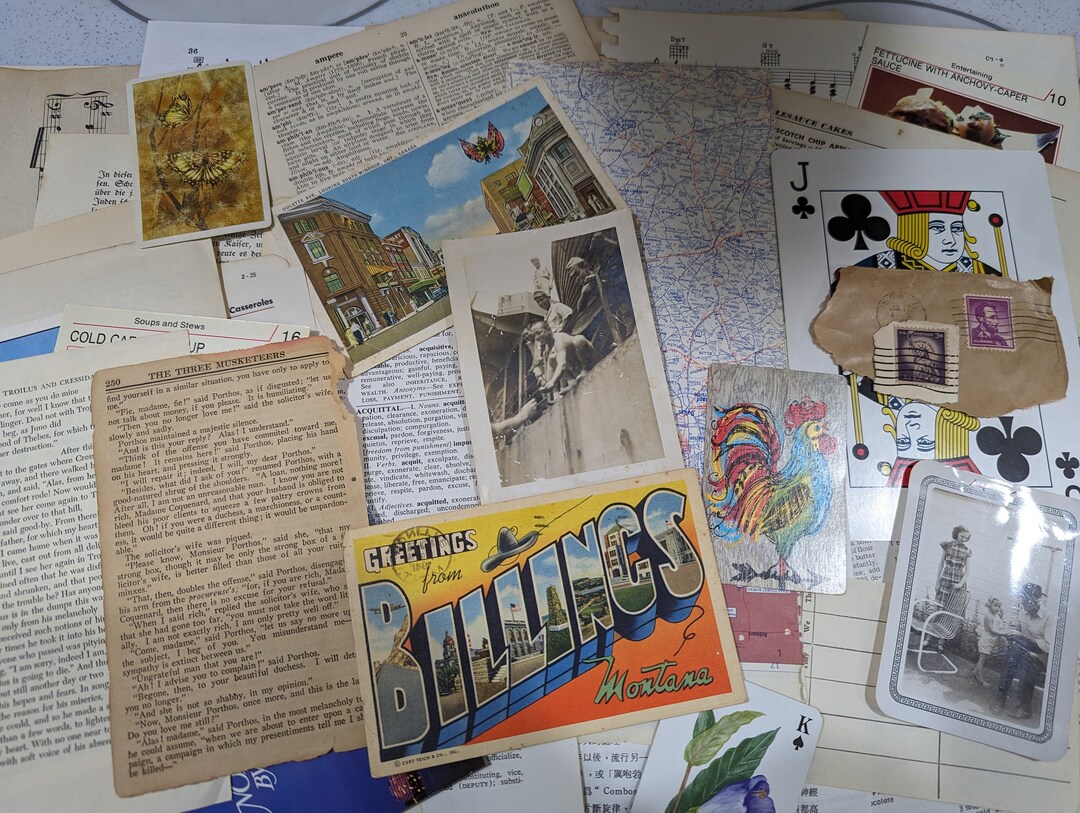 50 Piece Ephemera Packet for Scrapbooking and Junk Journaling - Etsy