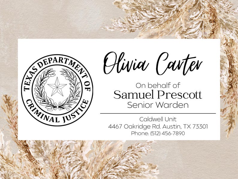 Texas State Logo Signature - Black and White, TDCJ [texas Department of ...