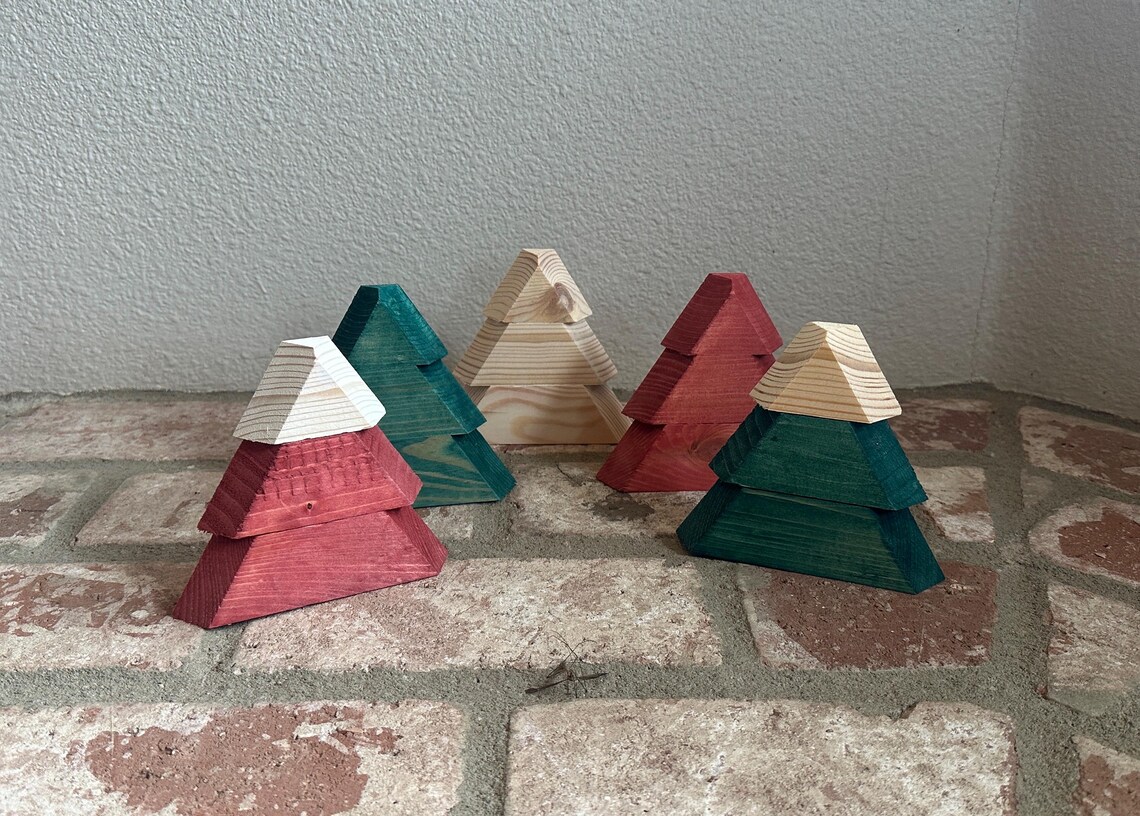 Handmade Rustic Wood Christmas Trees, Farmhouse Decor - Etsy