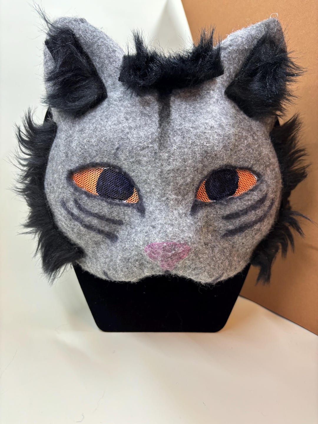 Gray Cat Costume Mask – Warrior Cats Inspired – Handmade Feline Cosplay ...
