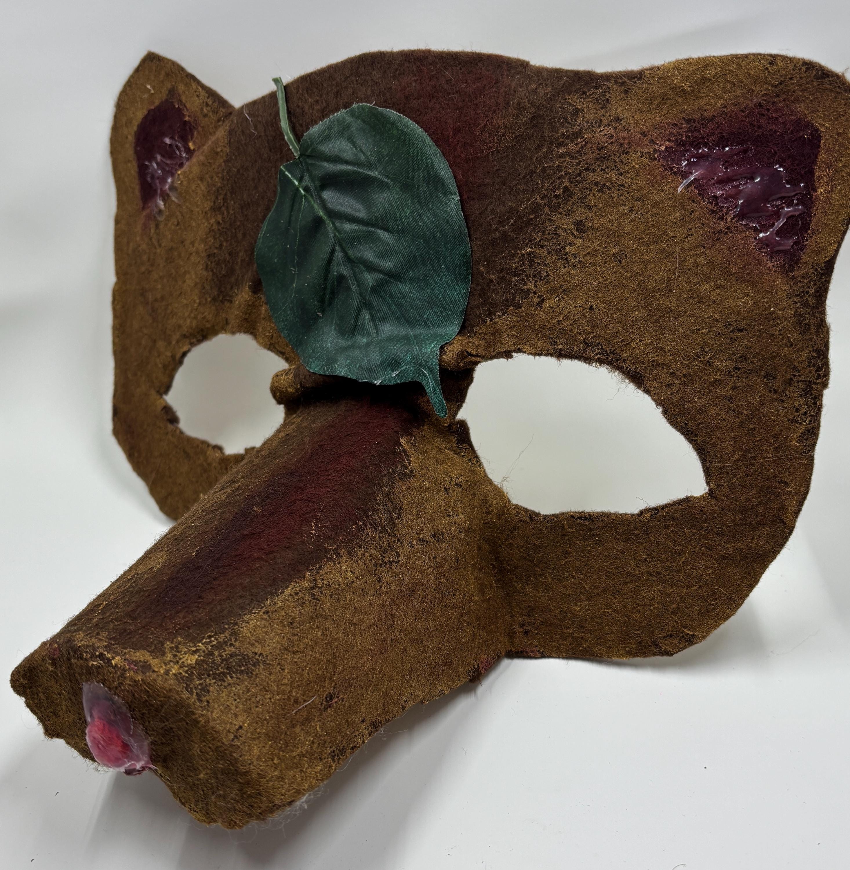 Handmade Otter Mask – Cardboard & Felt Woodland Animal Costume - Etsy