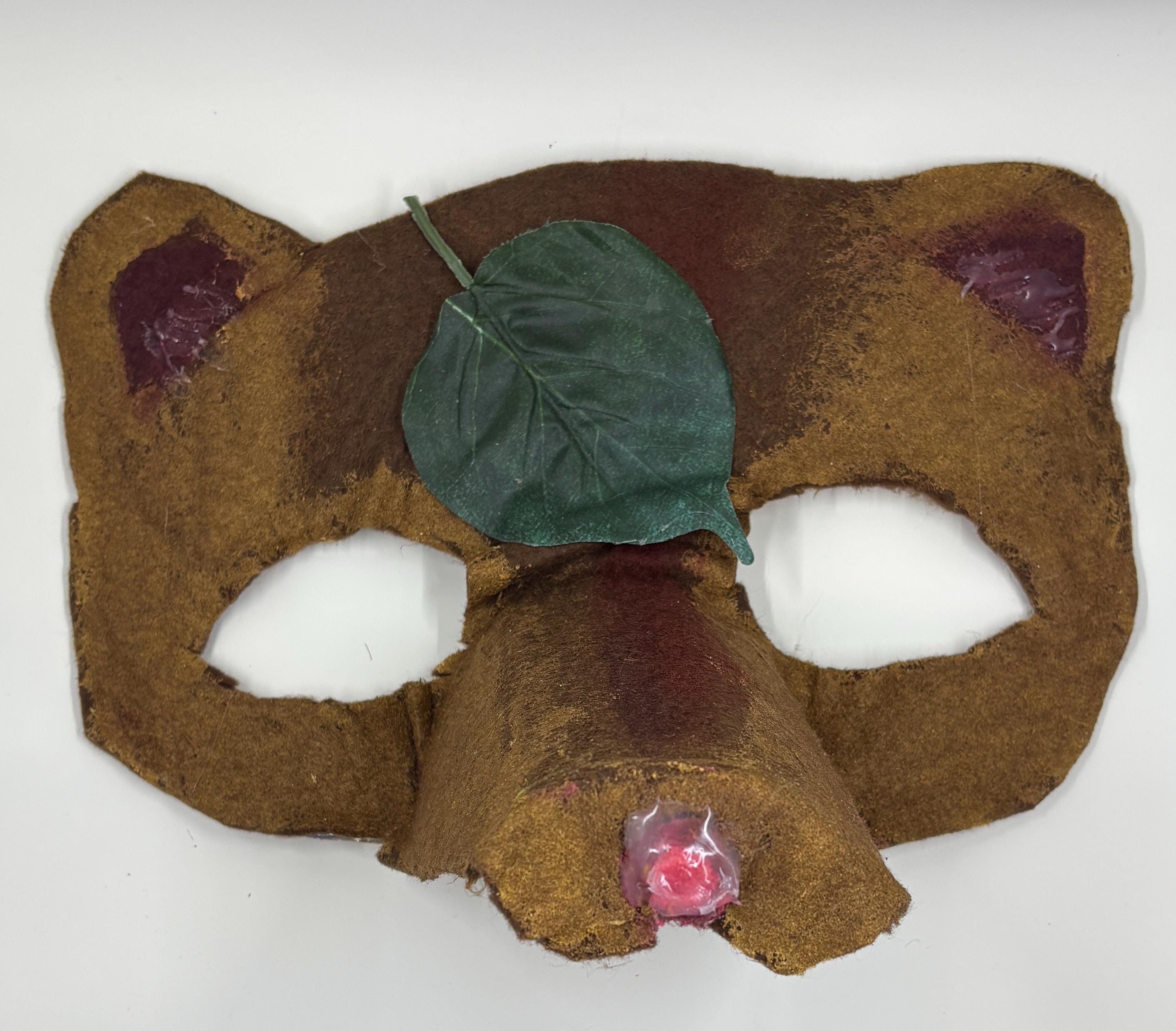 Handmade Otter Mask – Cardboard & Felt Woodland Animal Costume - Etsy