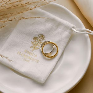 Personalized Birthflower Ring – Dainty Stacking Floral Ring, Meaningful ...