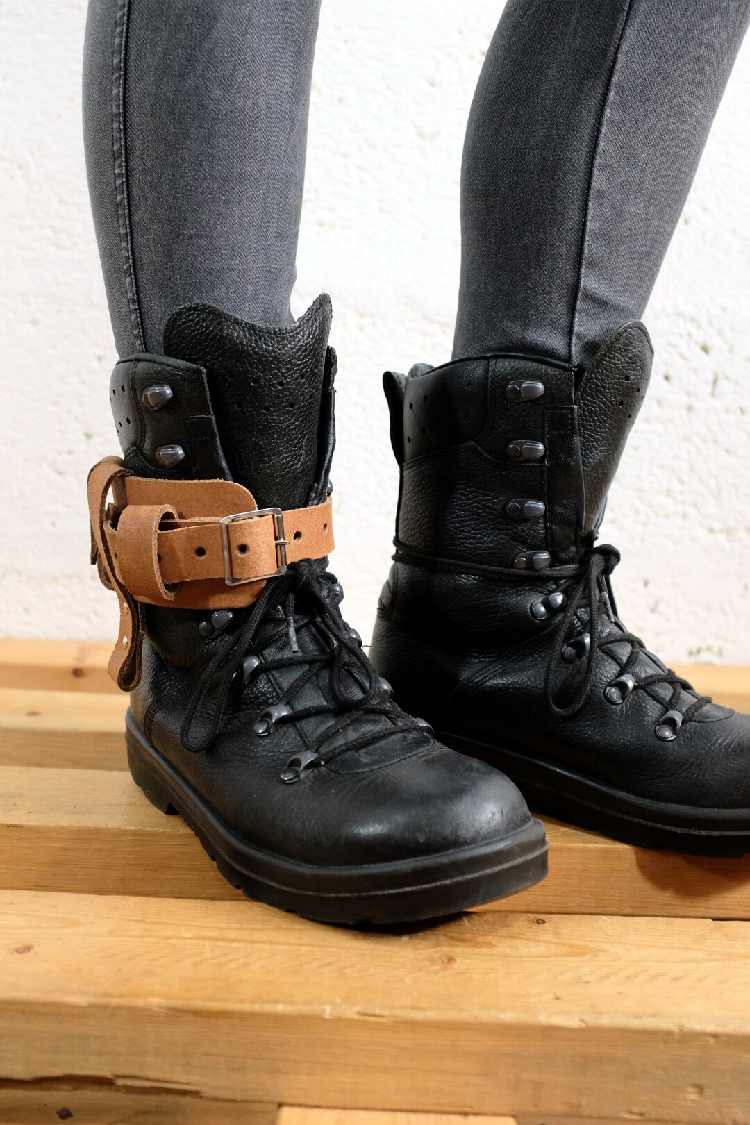 Leather Boot Strap Unisex - Etsy