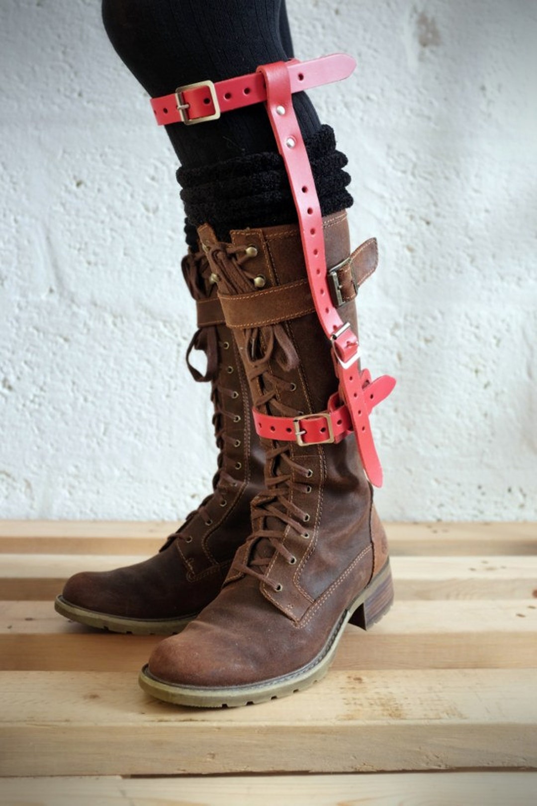 Statement Leather Boot Accessory: Perfect for Burning Man, Cyberpunk ...