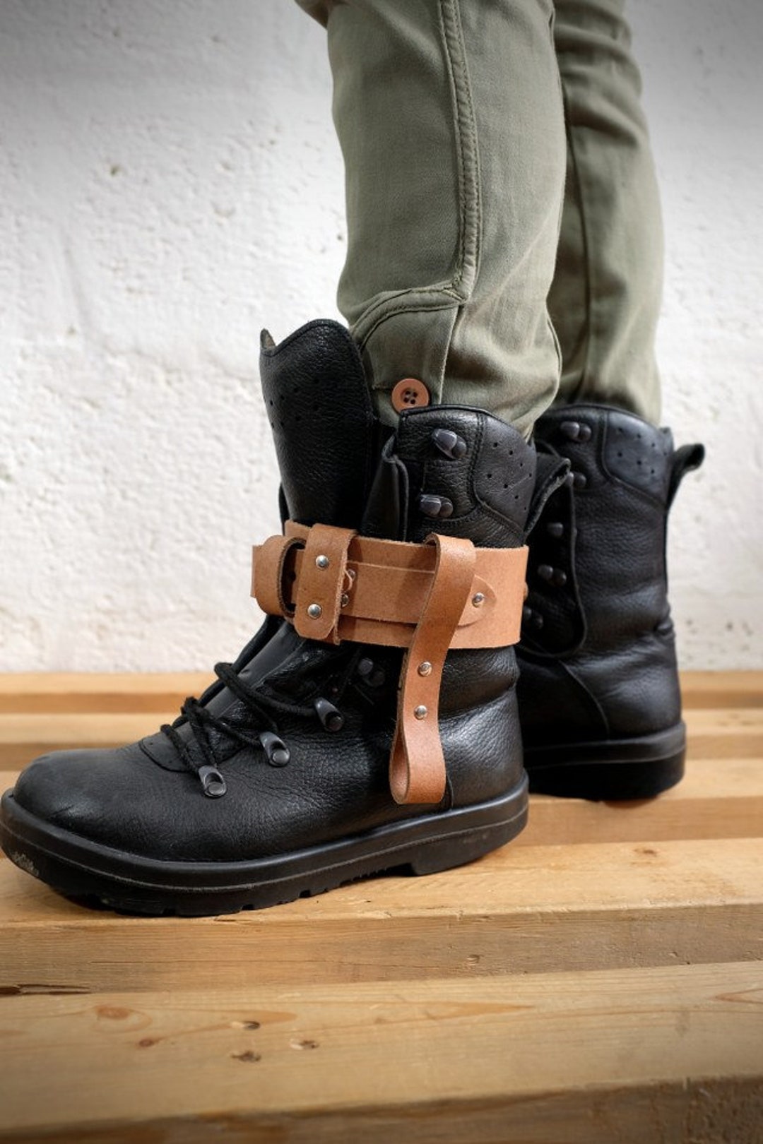 Festival Ready Tan Leather Boot Strap Ideal for Wasteland Weekend ...