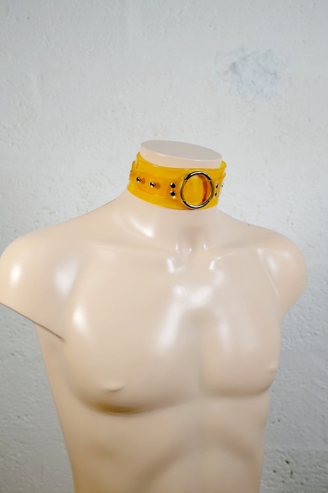 Sunny Yellow PVC Choker Transparent Statement Jewelry - Etsy