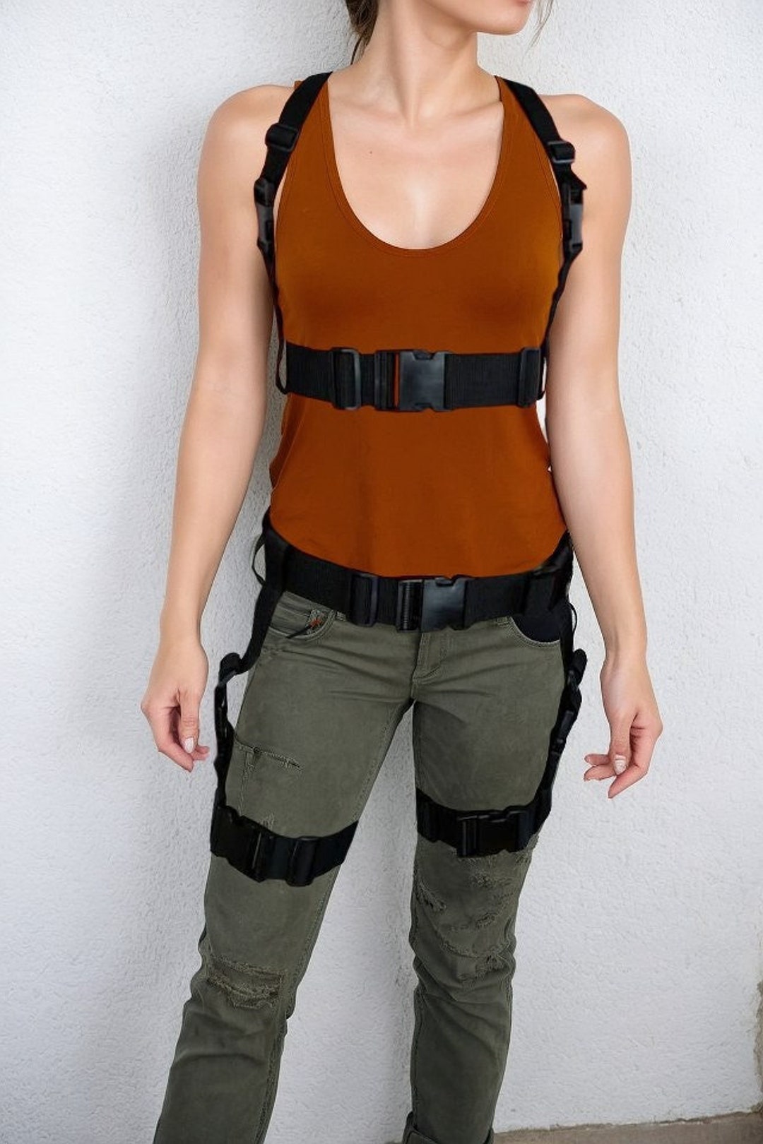 Chest Harness Thigh Harness MEDIUM Lara Croft Costume - Etsy