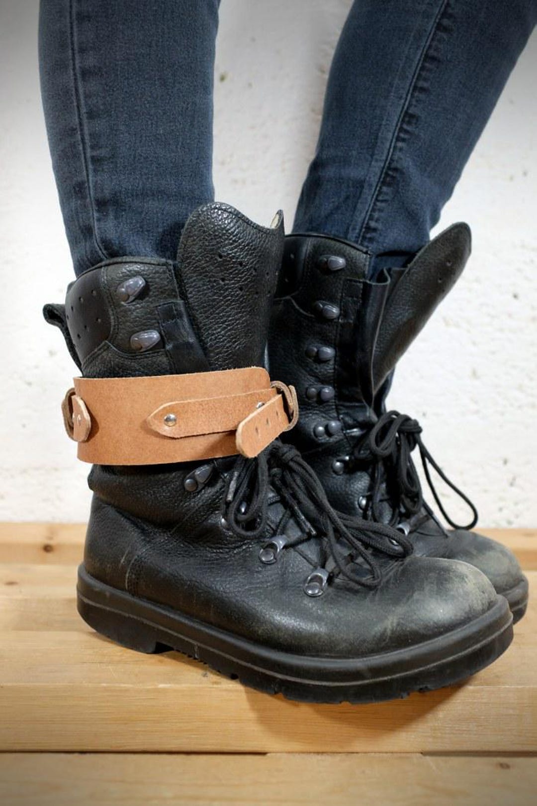 Leather Boot Strap Garter, Boot Accessory for Steampunk, Pirate, LARP ...
