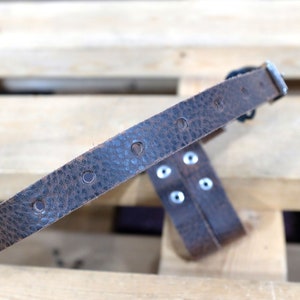 Leather Thigh Garter Unisex Brown - Etsy UK